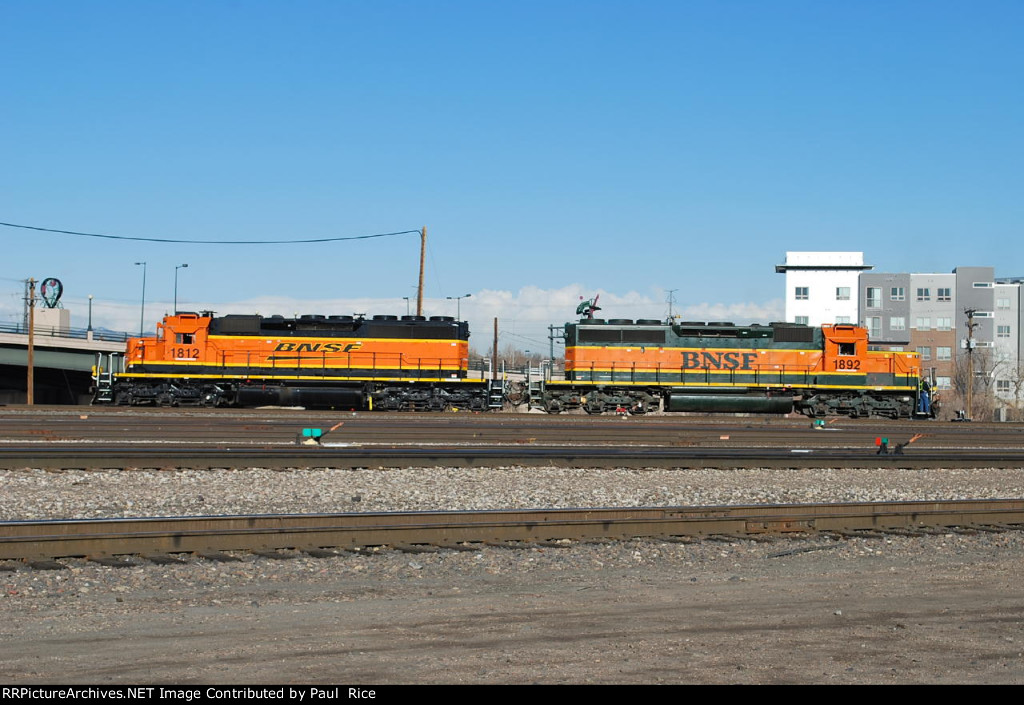 BNSF 1892 & 1812 Working The Denver Yard